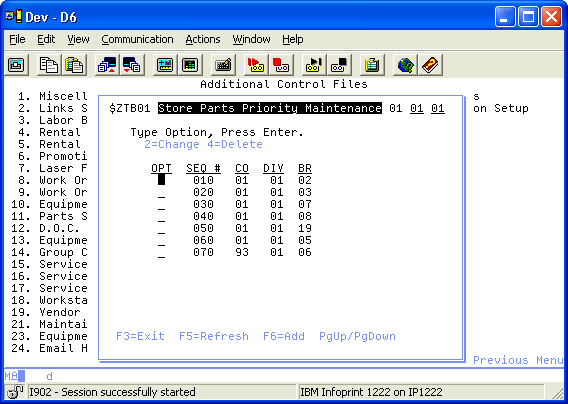 IntelliDealer Add Part Logic (PartAdds)