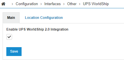 UPS WorldShip Interface